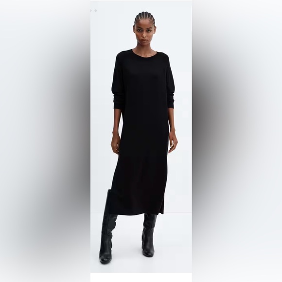 Mango | Dresses | Mango Knit Midi Dress Lxl | Poshmark